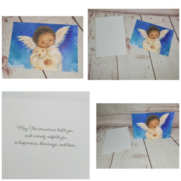 Hallmark | Accents | Mahogany Hallmark Angel Greeting Card | Poshmark